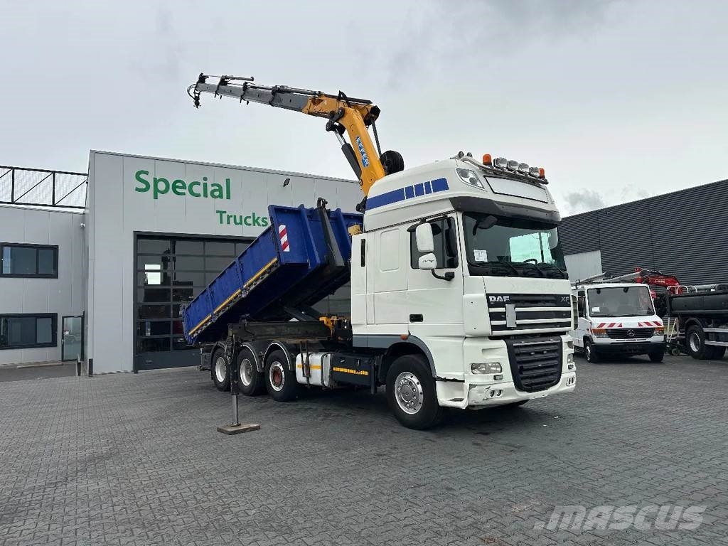 Daf XF 510 8x2 + EFFER 255/4s + AJK NHS20 (20T) Hooksy, 2012, Wijchen ...