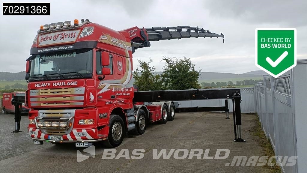 Daf XF105.510 XF 8X4 Palfinger PK150.002 9x Extensions, 2008, Veghel ...