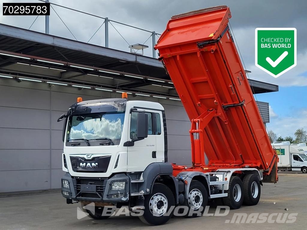 Man TGS 35.400 8X4 13m3 CIF Bennes 2-side tipper Steel, 2015, Veghel ...