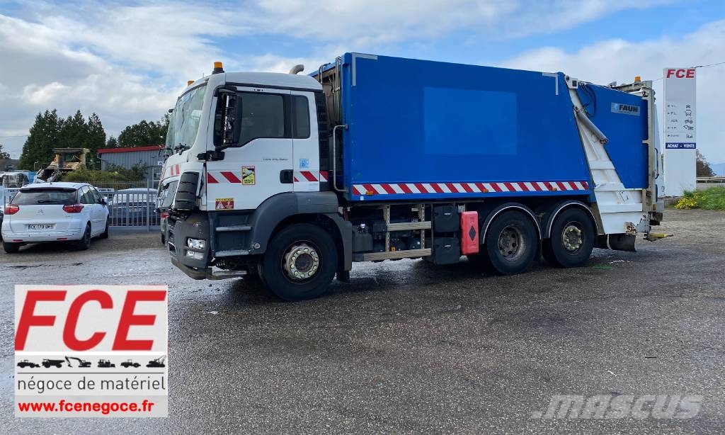 Man TGS 26.360-6x2 FAUN VR5Z/ZÖLLER endommagé, 2011, FCE, Grand Est ...