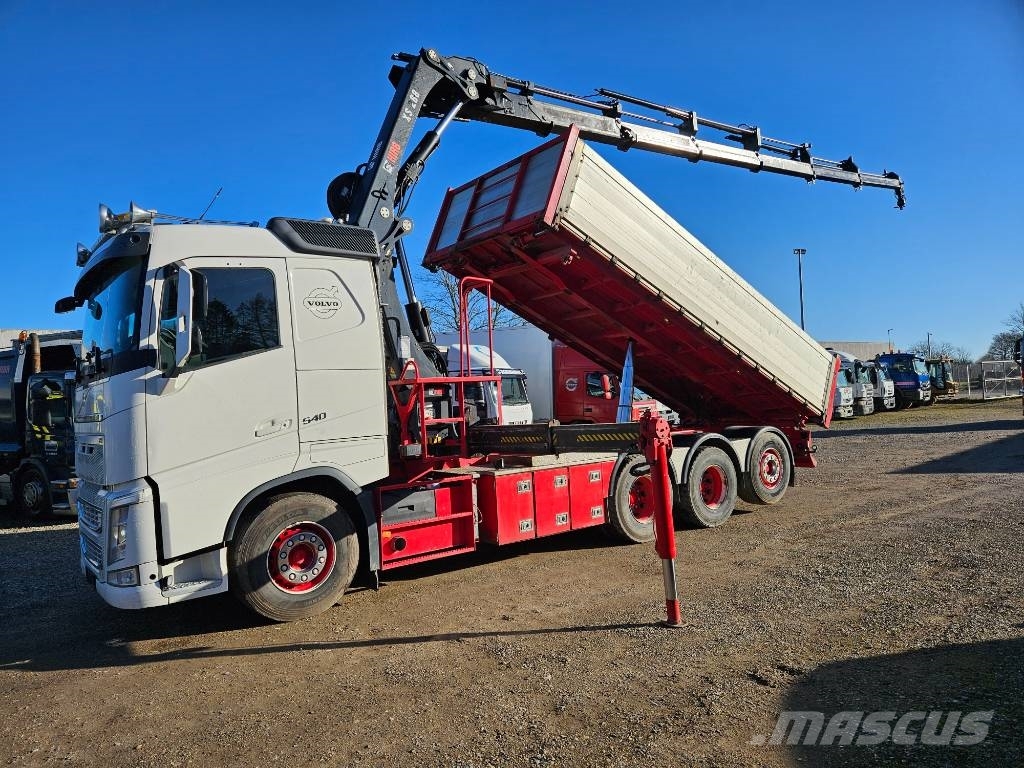 Volvo FH 540 8x4/4 // Tipper // Hiab 288 E-6 HIPRO, 2016, Vamdrup ...
