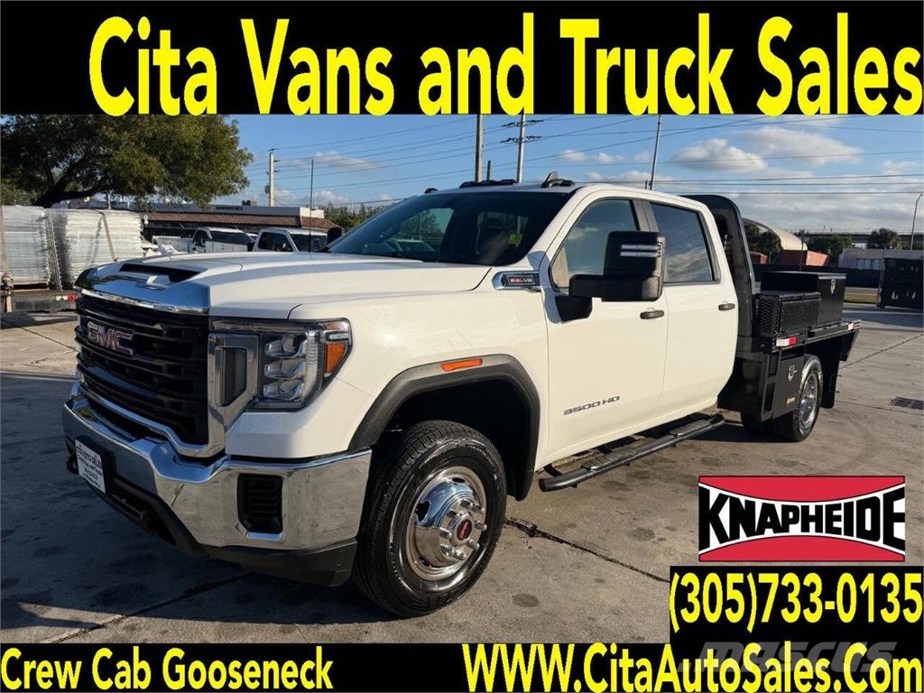 Gmc SIERRA 3500HD DRW CREW CAB *FLATBED* *GOOSENECK*, 2022, Medley ...