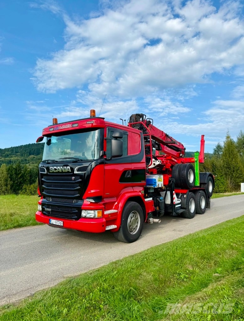 Scania R580 V8 6x4, 2015, Poland - Used logging trucks - Mascus