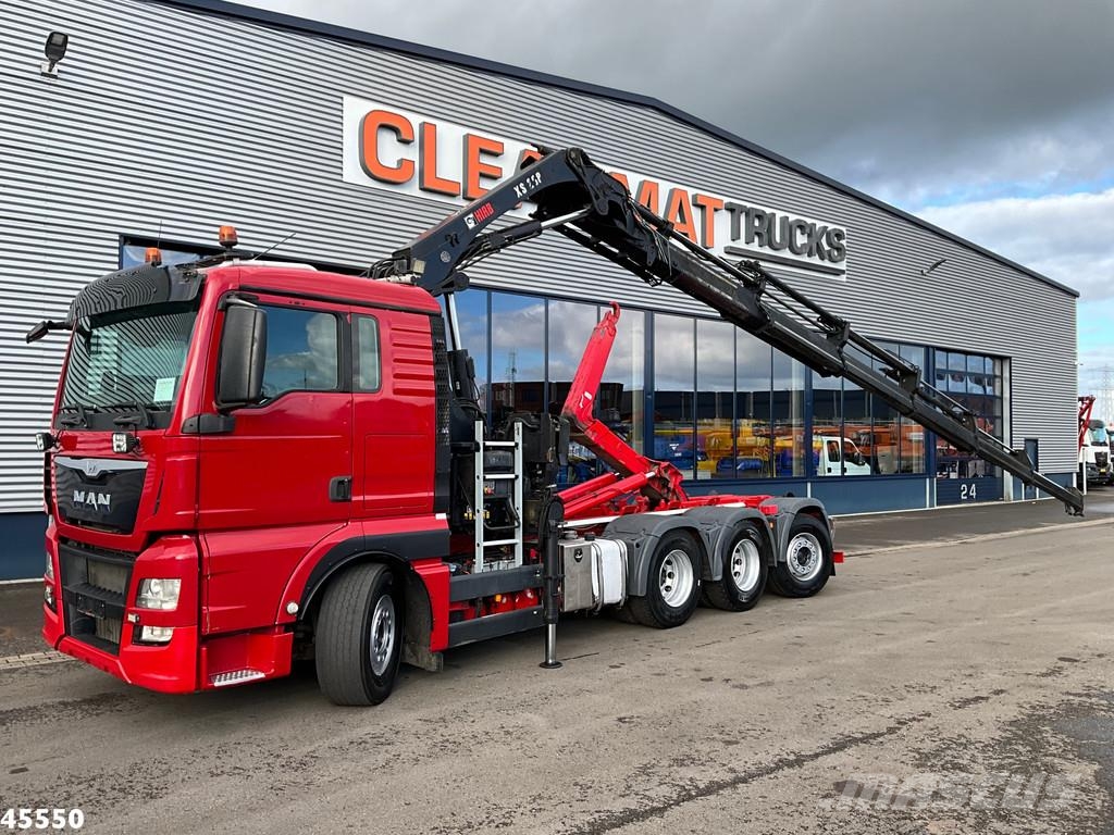 Man TGX 35.480 8x4 Euro 6 Hiab 28 Tonmeter laadkraan, 2016, ANDELST ...