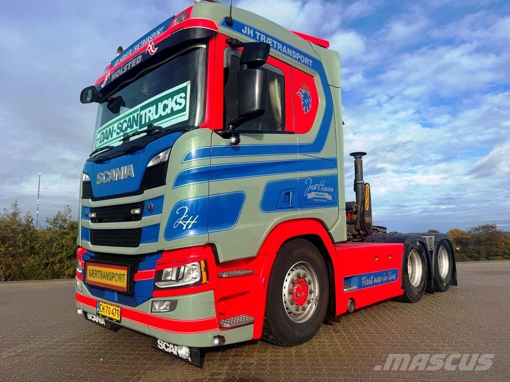 Scania R500 6x4 aftagelig kran, 2019, Danmark - Begagnade dragbilar