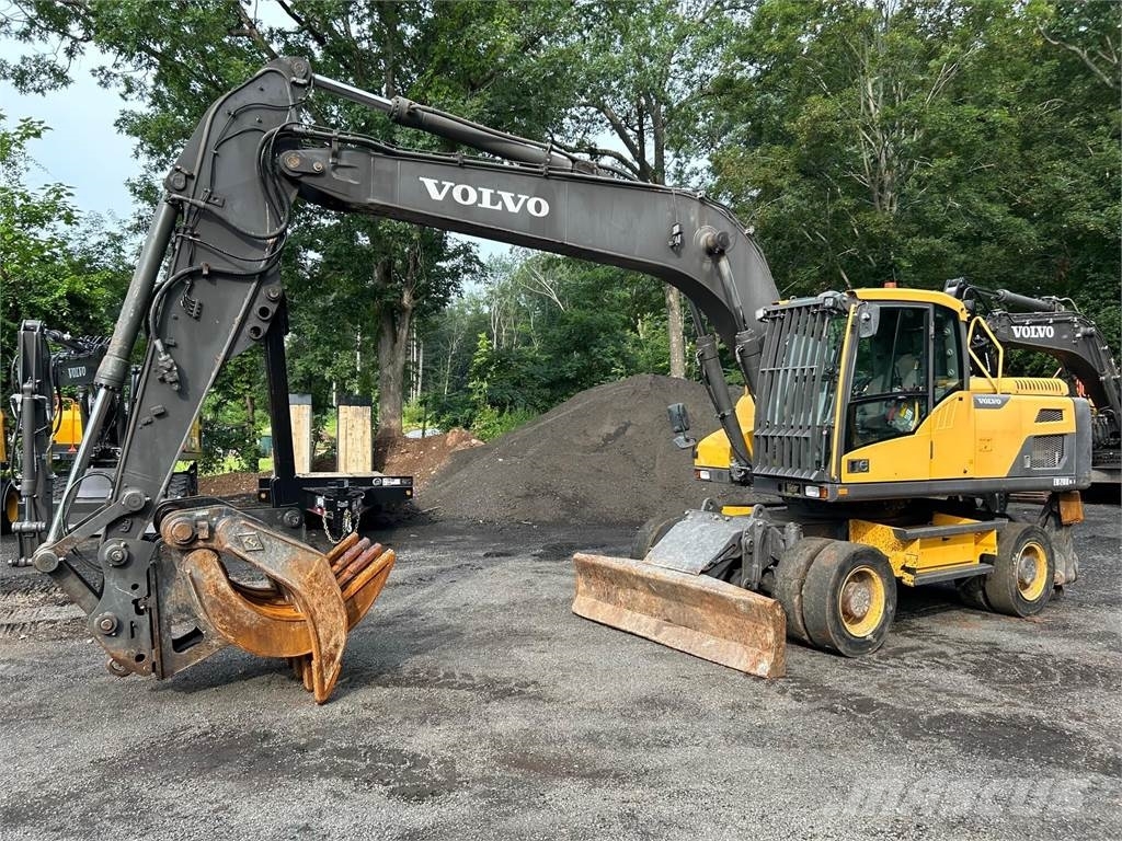 볼보 EW210D, 2018, E. Longmeadow, 미국 - 익숙한 휠 굴삭기 - Mascus Korea