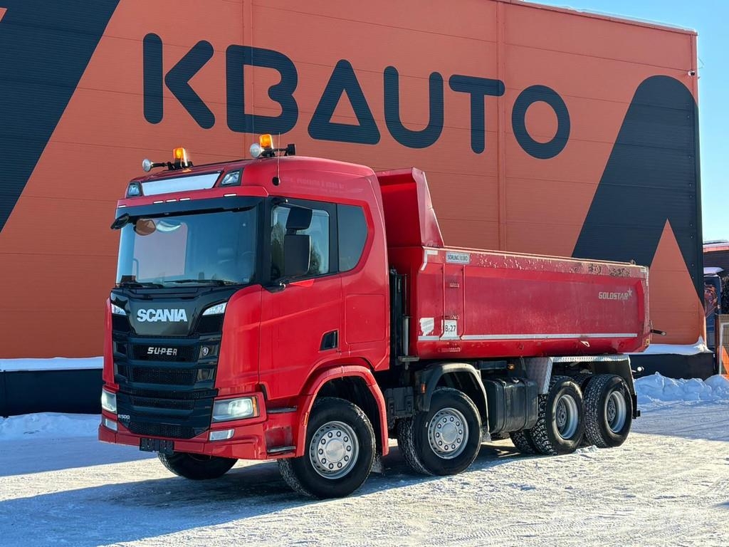 Scania R 500 8x4 RETARDER / FULL STEEL / BOX L=5550 mm, 2018, Lääne ...