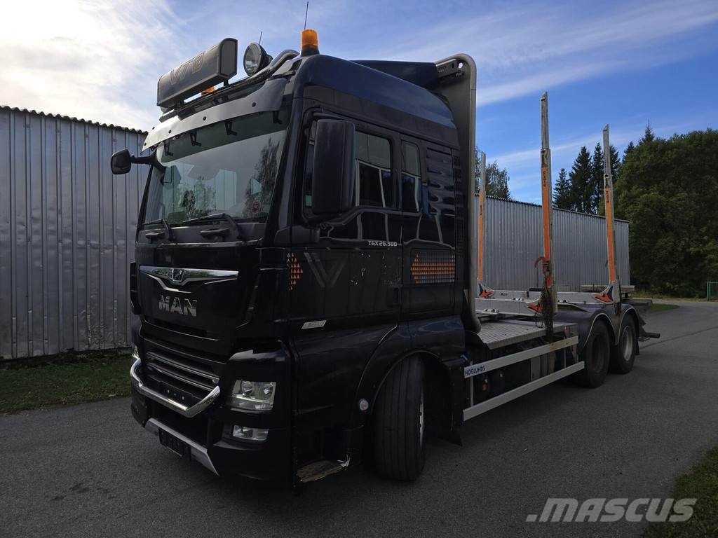 Man TGX 26.580 6X4 EXTE, 2017, Rapla, Estonia - Used logging trucks ...