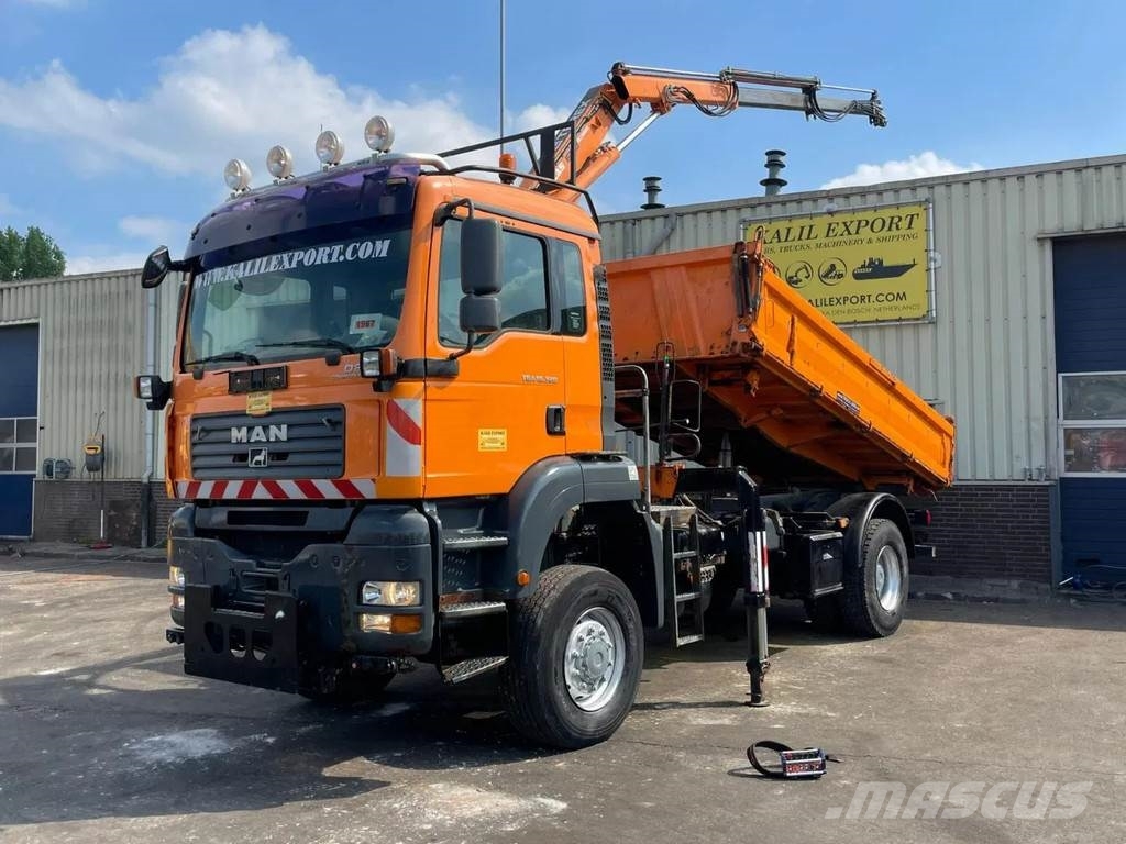 Man TGA 18.320 Kipper 4x4 Atlas 65.2 Crane With Remote, 2006, 's ...