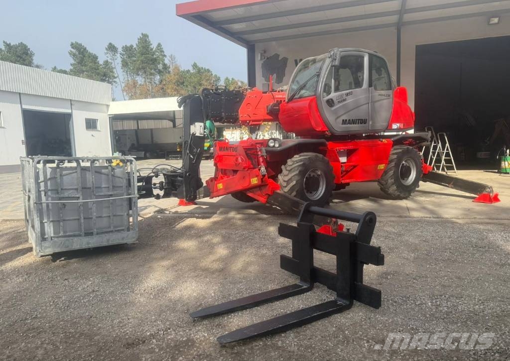 Manitou MRT 1850 + basket + remote control + forks, 2008, Vila Franca ...