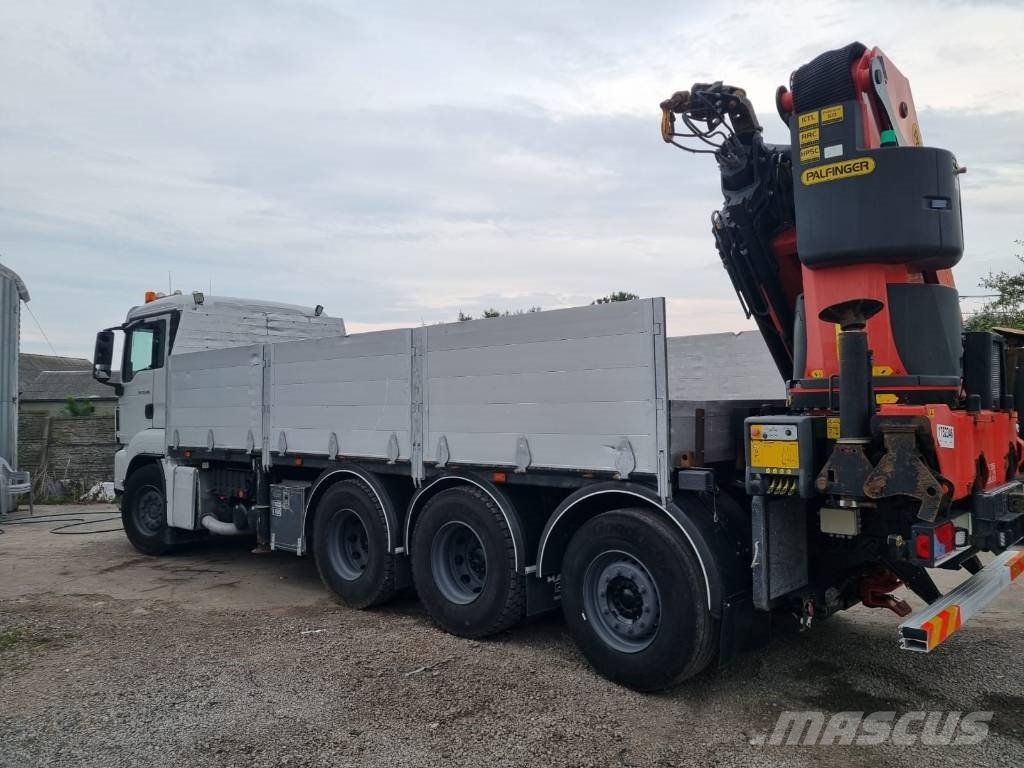 Man TGS 35.480 8X4 + PALFINGER 40002 + ROTATOR, 2012, Polonia ...