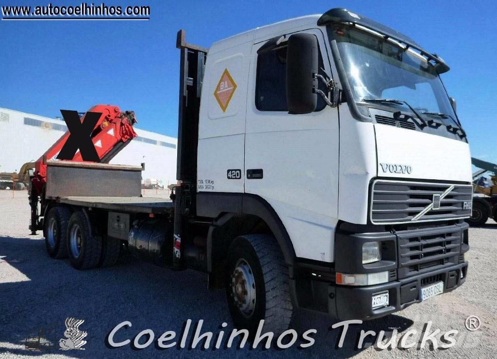 Volvo FH12 420 6x4, 1996, Portugal - Used flatbed/Dropside trucks ...