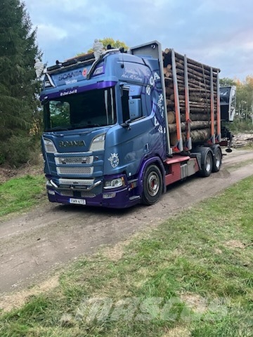 Scania R650B6X4NB, 2018, Katrineholm, Sweden - Used logging trucks - Mascus