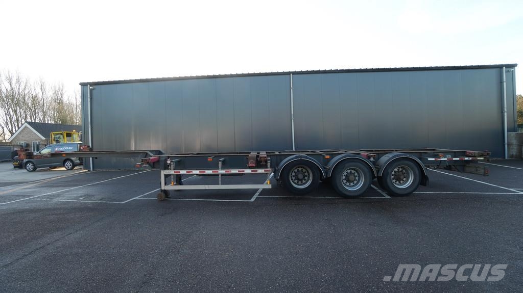 Burg Container transport trailer, 2001, Schiedam, Pays-Bas - Mascus France