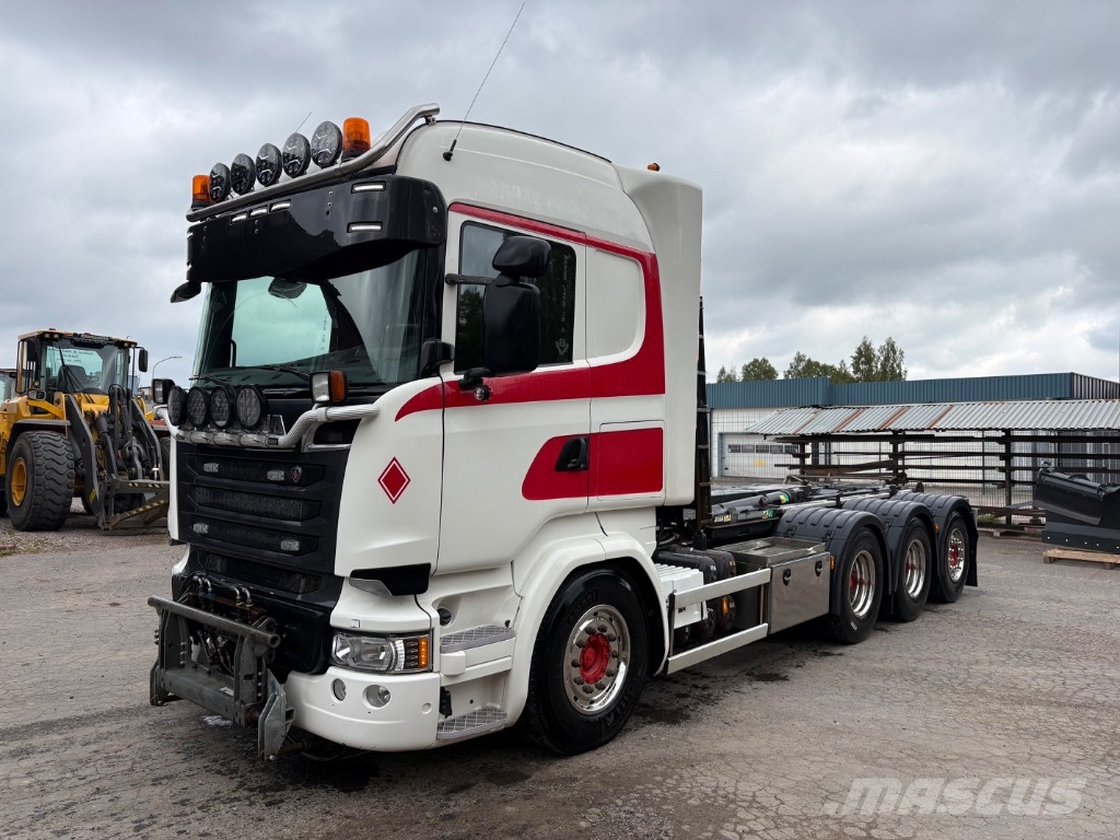 Scania R520 V8 Plogbil Euro6 Tridem, 2014, Sweden - Used hook lift ...
