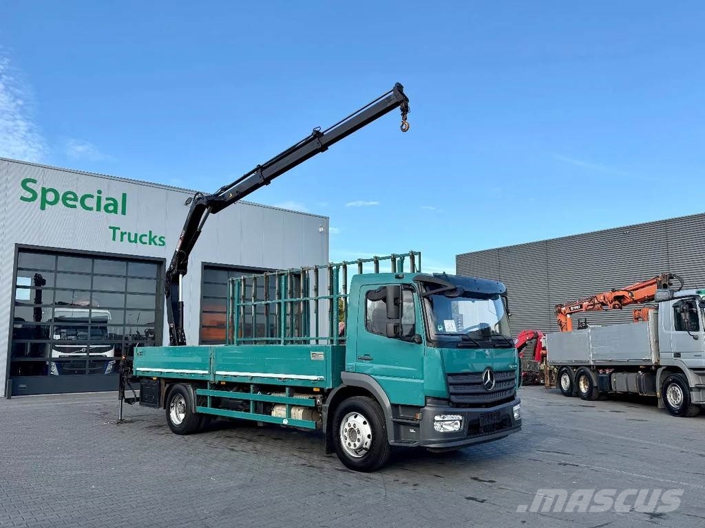 Mercedes-Benz Atego 1324 4x2 / Euro 6 / Hiab 111 Duo / Glas Tran, 2017 ...