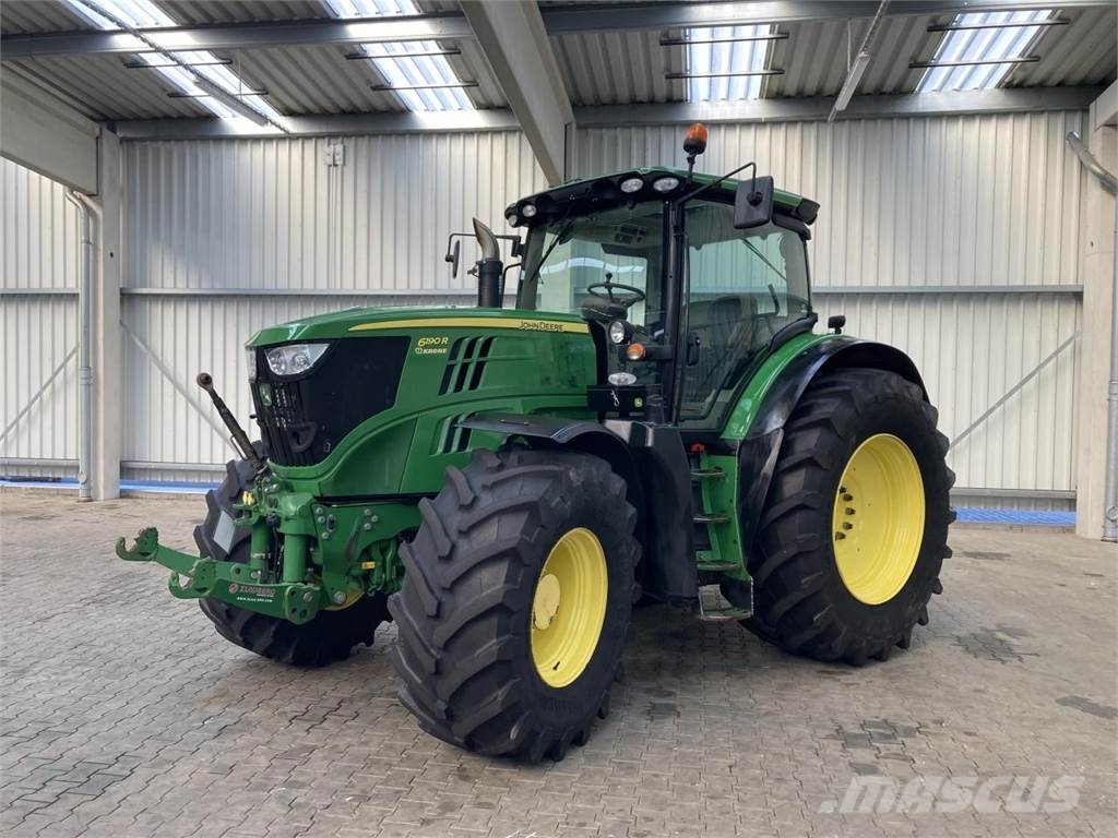 John Deere 6190R, 2013, 48480 Spelle, Duitsland - Tweedehands tractoren ...