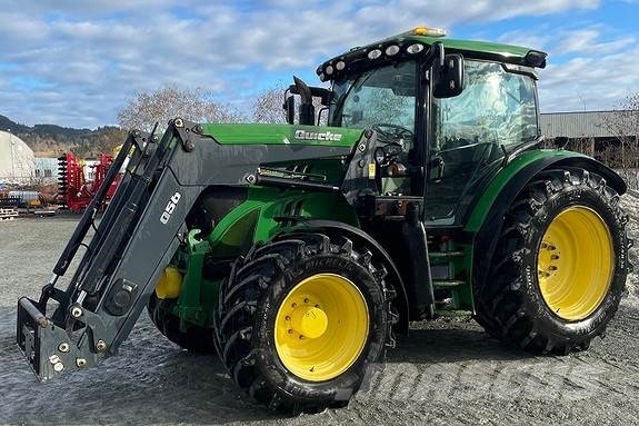 John Deere 6125R 50 Km/t, laster, fronthydraulikk og pto, 2013 ...