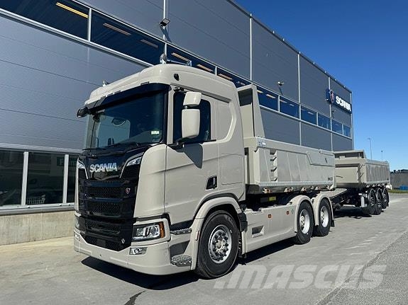 Scania R 660 B6x4NB Tippbil og henger - Maur Bilpåbygg, 2025, Tiller ...