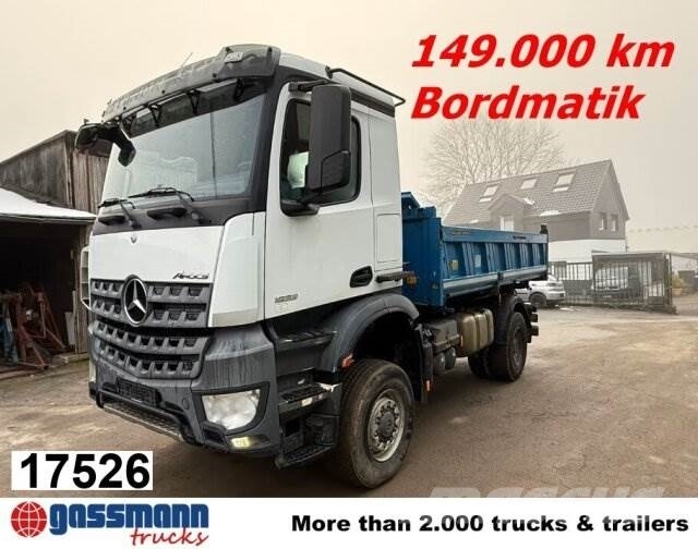 Mercedes-Benz Arocs 1833 AK 4x4, Meiller 3-S-Kipper Bordmatik, 2014 ...