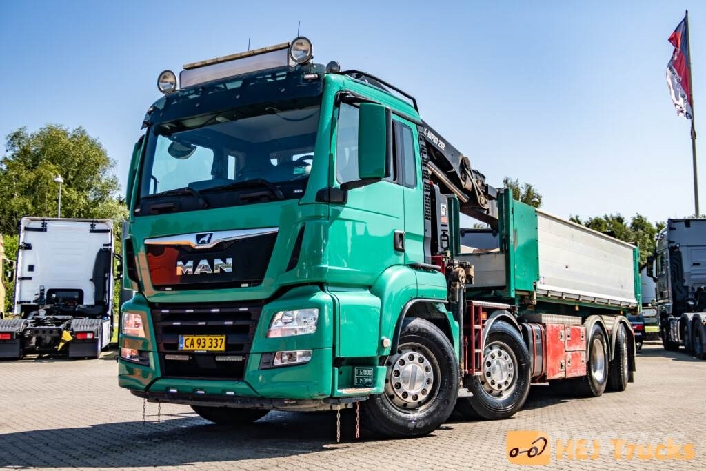 Man TGS 35.500 8x2-6 BL Tip/Kran (Hiab X-HiPro 262 EP, 2018, Danmark - Brugte lastbil med kran ...