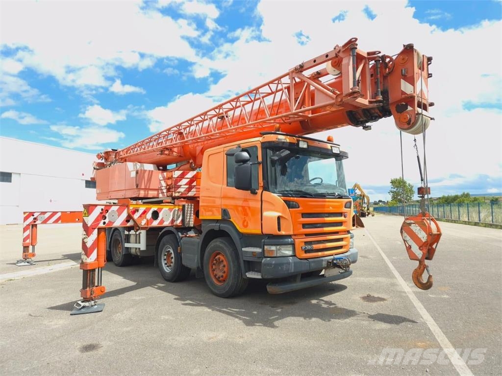 Tadano Faun HK40 Scania P380CB 8x4, 2008, Hormilla, La Rioja, España ...