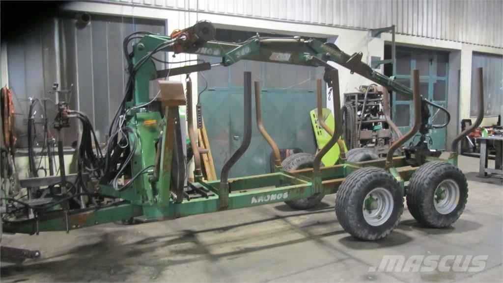 Kronos 350 Kran mit 6 t Forstanhänger, Austria - Used forest trailers ...