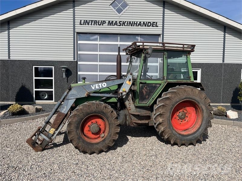 Fendt 308 LS Farmer Turbomatik med frontlæsser og skovin, 1985, Lintrup ...