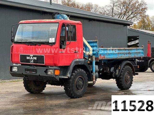 Man 10.153 LAEC 4x4 Atlas-Ladekran DSK, 1995, Germany - Used dump ...