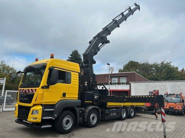 Man 35.420 Pritsche + HIAB 700EP5 Kran 8x2, 2017, Germany - Used boom ...
