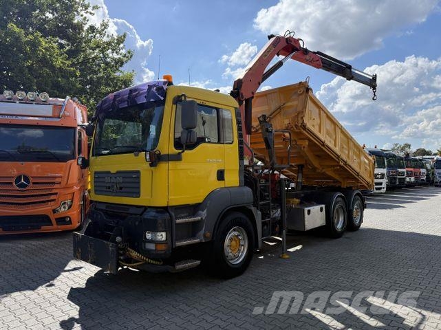 Man TGA 26.360 6X2 Kipper Kran Palfinger 15500, 2007, Duitsland ...