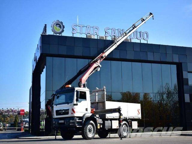 Man TGM 18.340 4x4 PALFINGER PK 18002 CRANE WINCH, 2010, Poland - Used ...