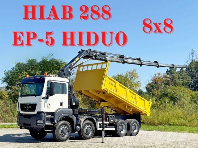 Man TGS 32.510 * HIAB 288 EP - 5HIDUO/ FUNK * 8x8, 2013, Polen - Mascus ...