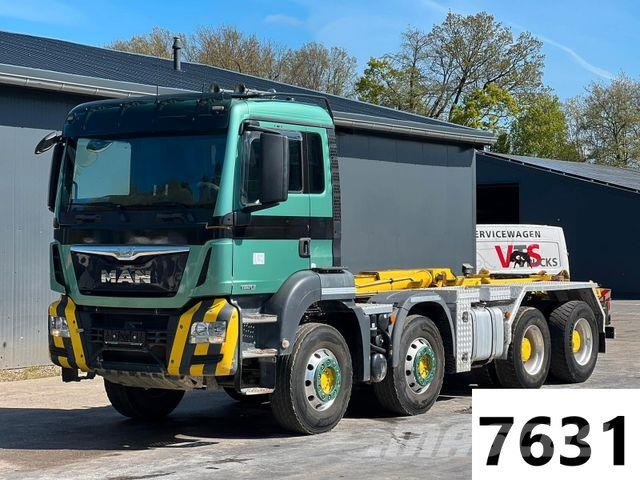 Man TGS 35.400 8x4 HIAB-Abrollkipper, 2014, Germany - Used hook lift ...