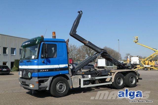 Mercedes-Benz 3343 Actros 6x4, Multilift LHS26056, Klima, AHK, 2001, 德國 ...