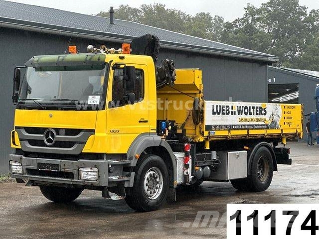 Mercedes-Benz Axor 1833 4x2 Dreiseitenkipper, HMF-Ladekran, 2011 ...