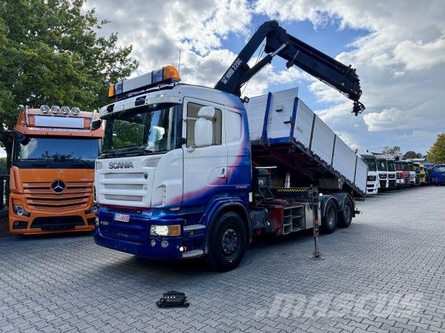 Scania R380 6X2*4 Kipper mit Kran HIAB 220, 2006, Germany - Used boom ...