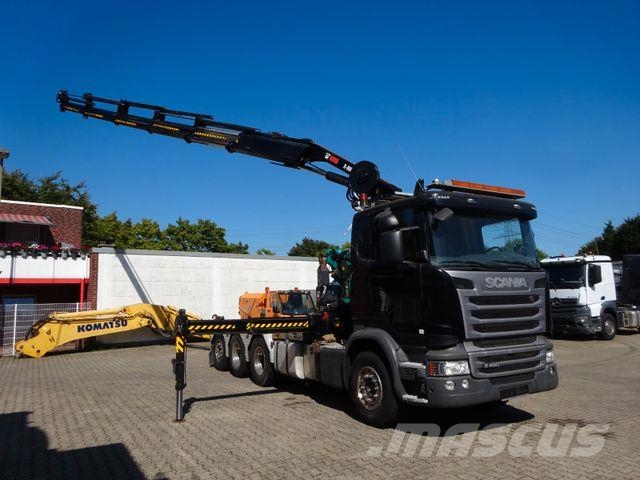 Scania R490 Abroller + HIAB 302E-6 Kran *BJ 2021*, 2014, Tyskland ...