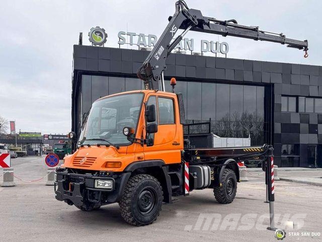 Unimog Mercedes-Benz UNIMOG U300 4x4 HIAB 122 D-3 CRANE, 2007, Poland ...