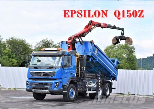 Volvo FMX 370 Kipper 4,90m *EPSILON Q150Z/FUNK*6x4, 2013, Pologne ...