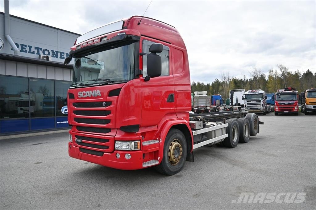 Scania R490 8x4 Etukippi / alusta, 2015, Turku, Finland - Used cab ...