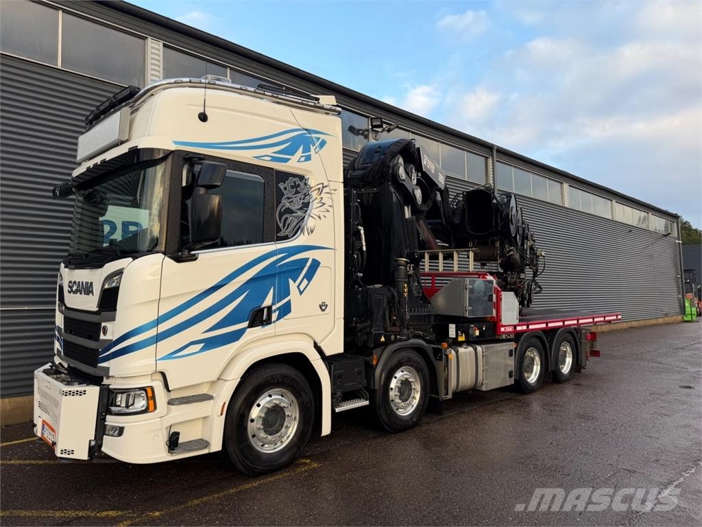 Scania R580 8X4 Effer 2055 BIGCrane, 2021, Lieto, Finland - Begagnade ...