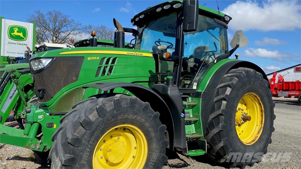 John Deere 6215R AP TRAKTOR FR.LYFT, 2017, Vara, Sverige - Brugte ...