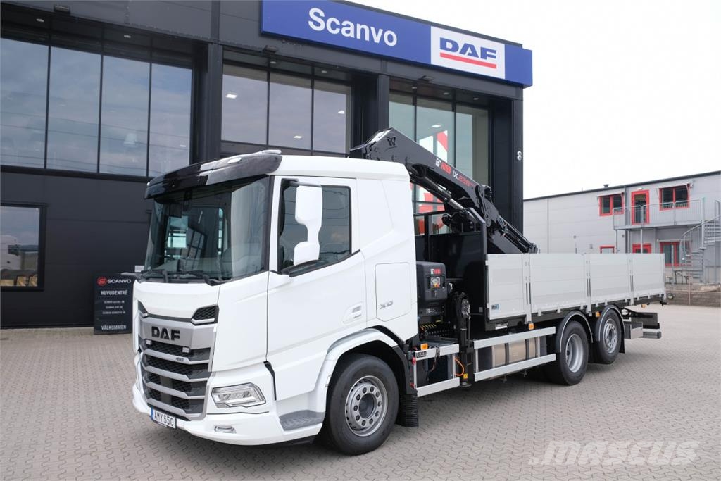 Daf XD 410 FAN Brädgårdsbil med Hiab iX 228 E-5 kran, 2025, Varberg ...