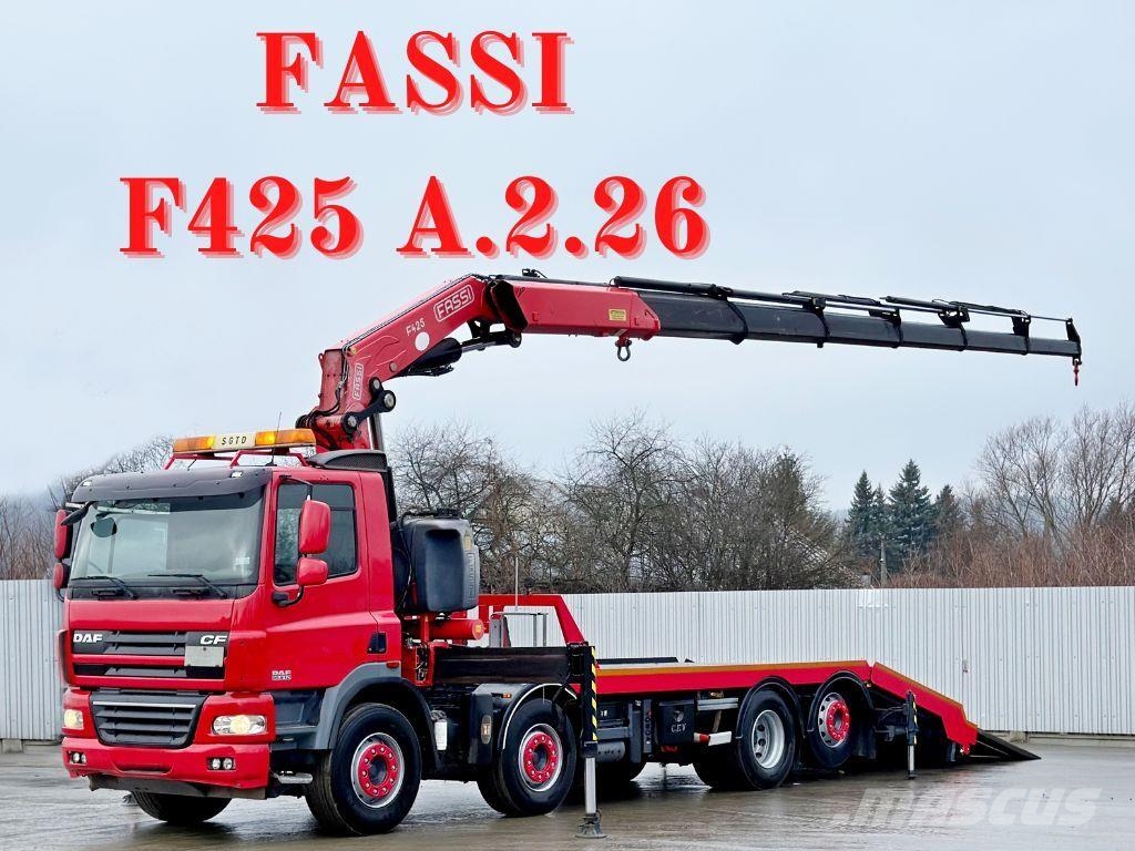 Daf 85.510*ABSCHLEPPWAGEN 8,00m+ FASSI F4 A.2.26, Budapest, Hungary ...