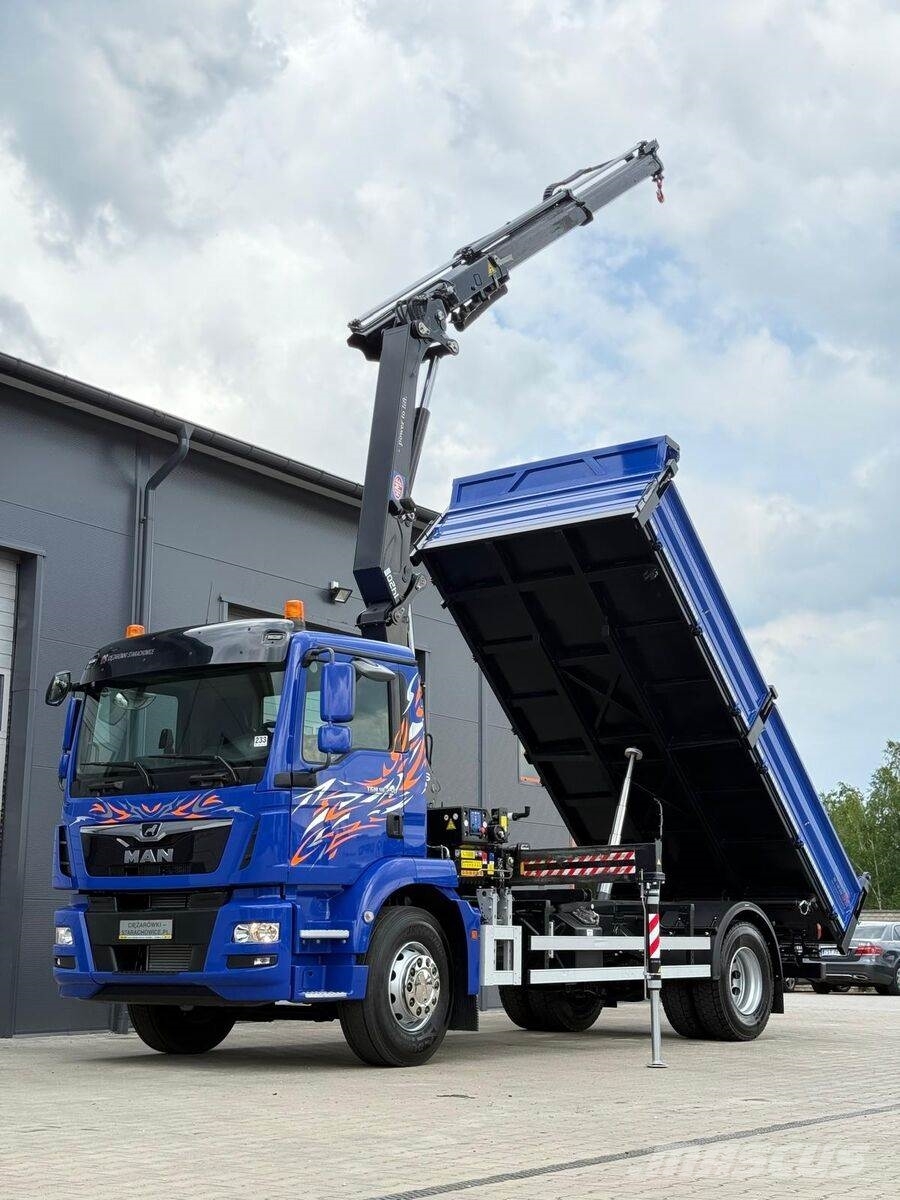 Man TGM TGL TGS 18.250 // E6 // wywrotka + HDS HMF z p, 2017, Budapest ...