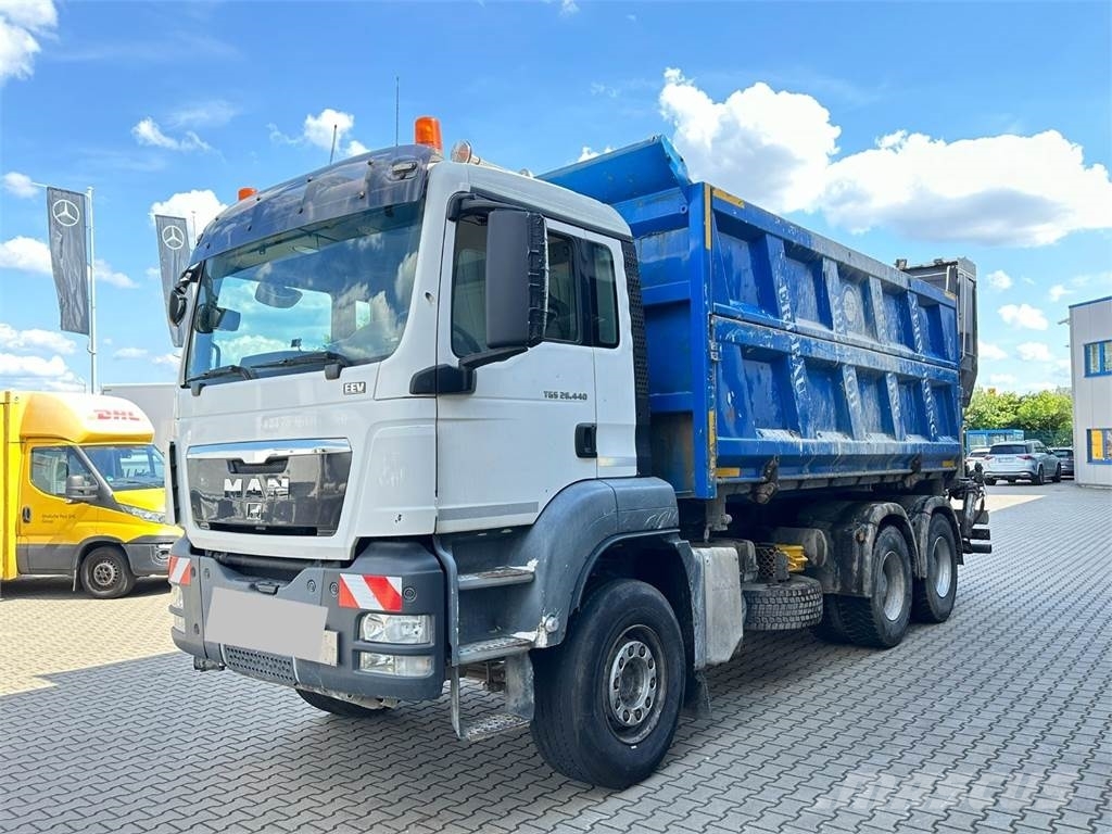 Man TGS 26.440 6x4 Tipper + Crane Loglift 120S, 2012, Budapest, Hungary ...