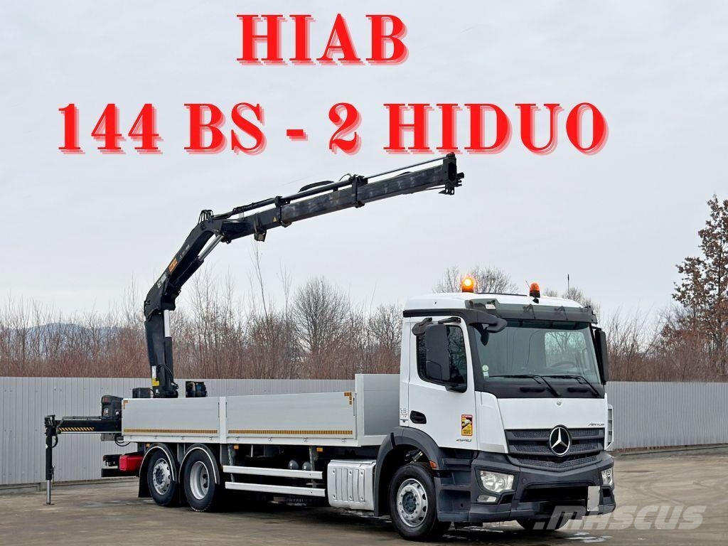Mercedes-Benz ANTOS 2540* HIAB 144 BS - 2 HIDUO /FUNK, Budapest, Ungarn ...