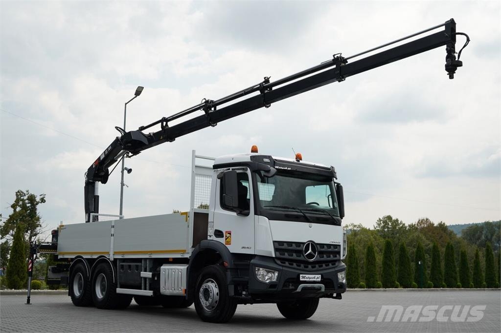 Mercedes-Benz / AROCS 2640 / 6x4 / SKRZYNIOWY - 6,5 M / HDS HIAB, 2017 ...
