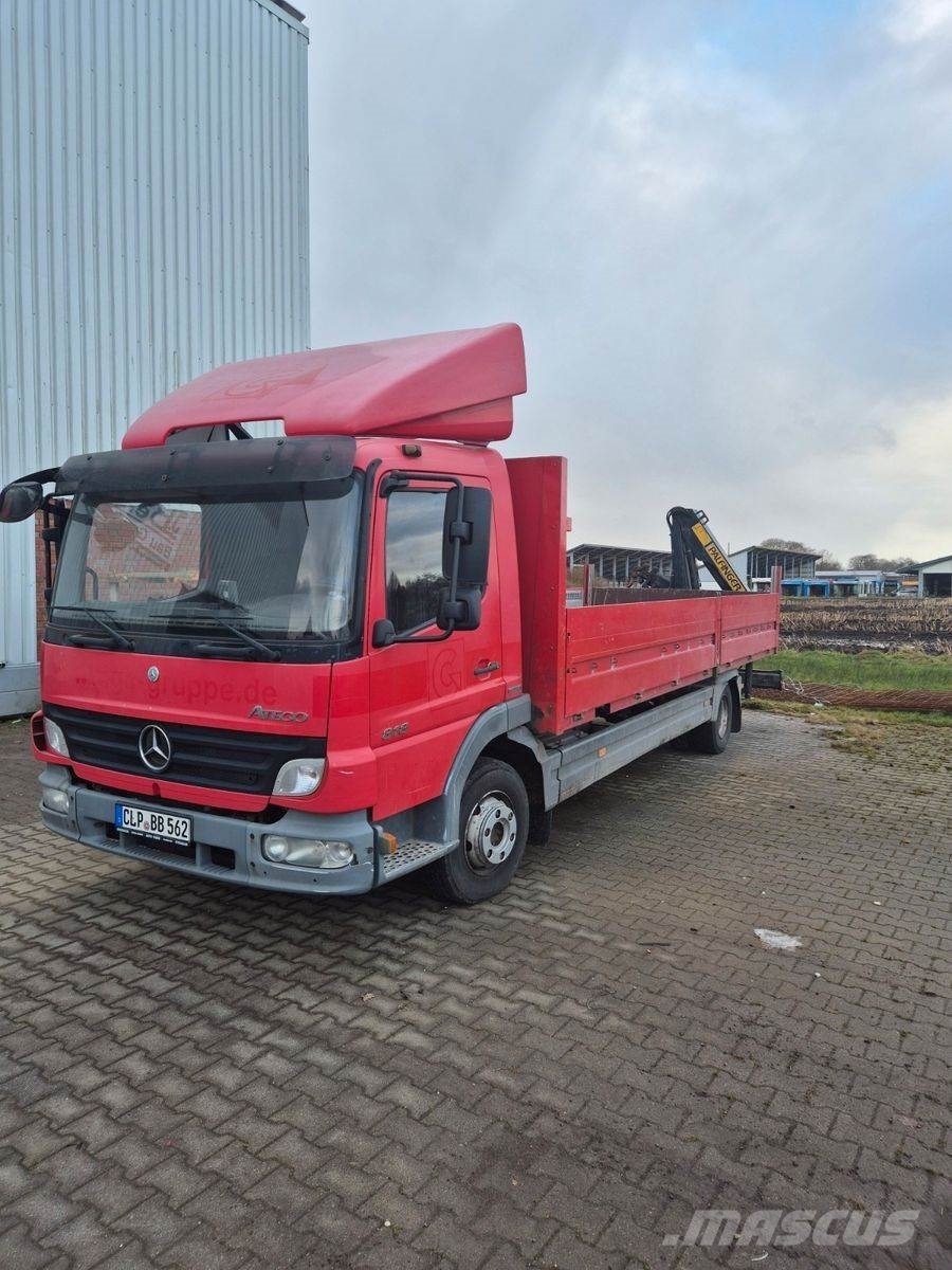 Mercedes-Benz Atego 818 Flatbed + Crane Palfinger, 2007, Budapest ...